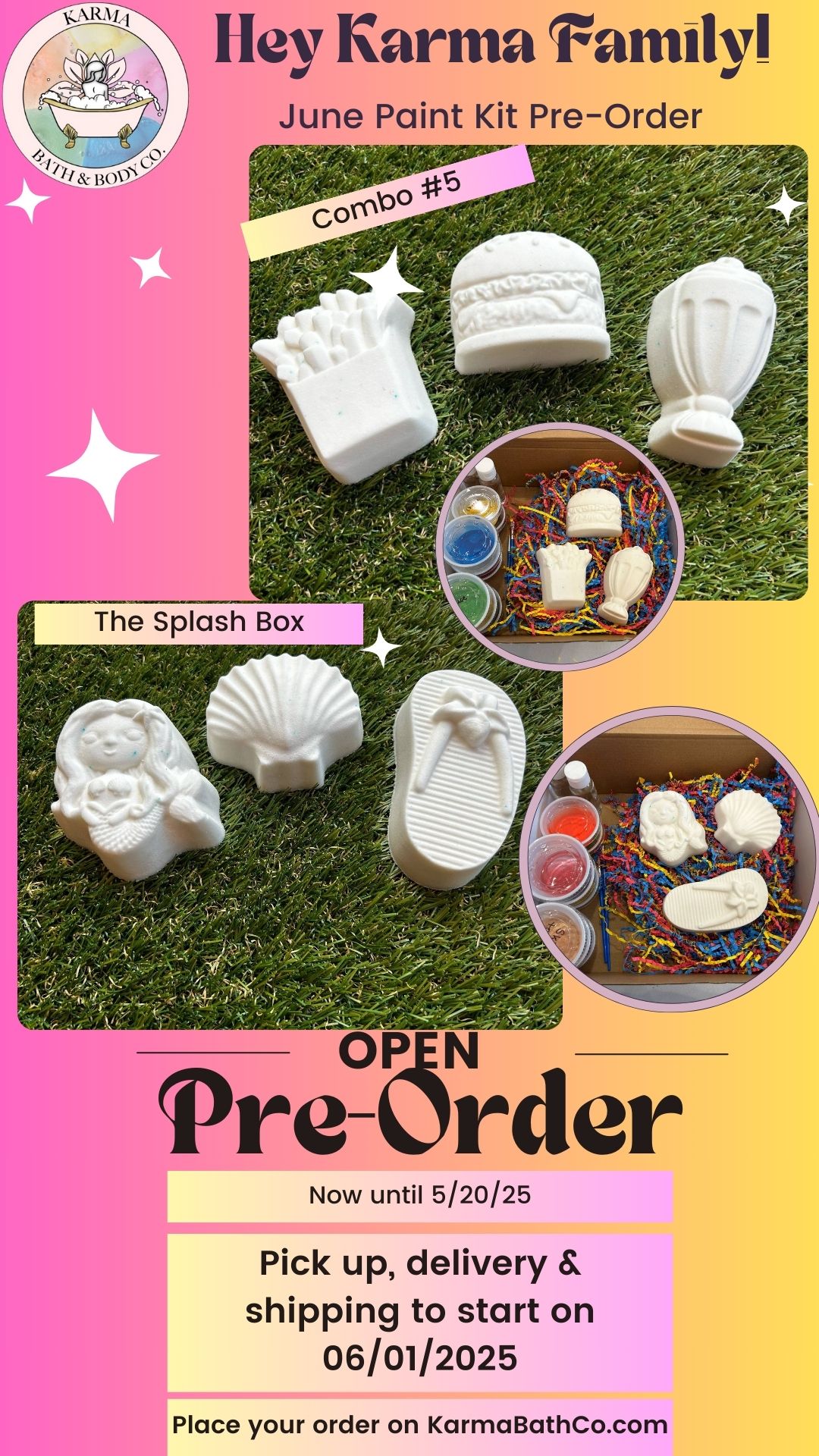 Monthly To-Go Paint Kits | Karma Bath & Body Co