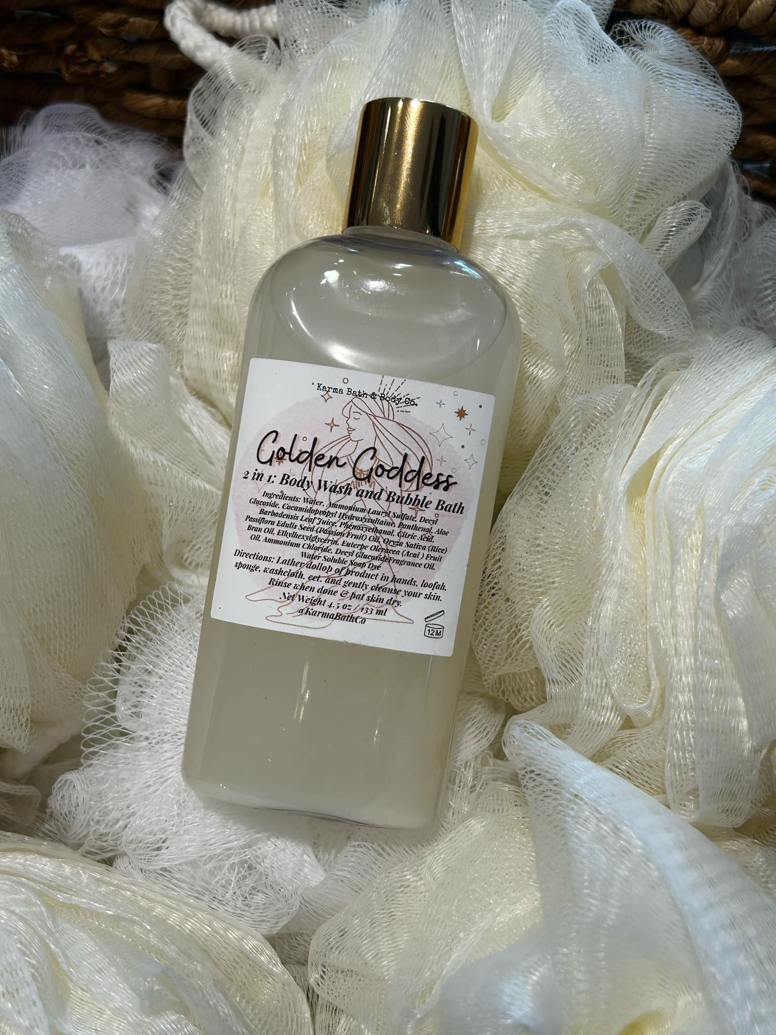 Golden Goddess Body Wash & Bubble Bath | Karma Bath & Body Co
